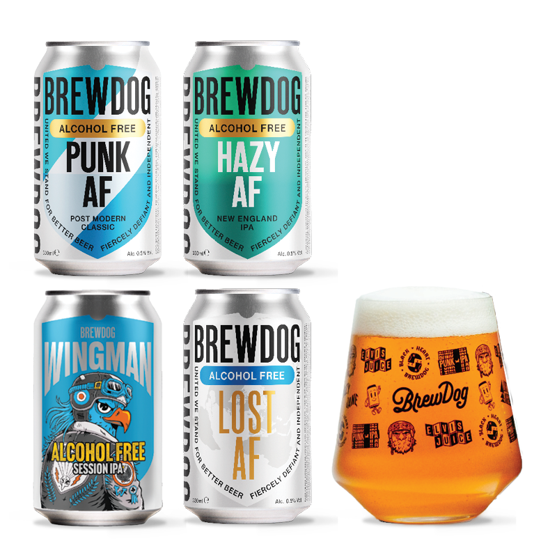 BrewDog Alcohol-Free Mixed Pack | Enjoy Lost AF, Punk AF, Hazy AF ...