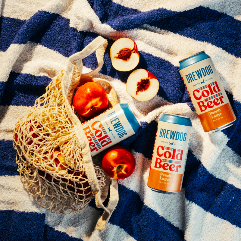 Cold Beer Peach| 3.4% Lager | BrewDog UK