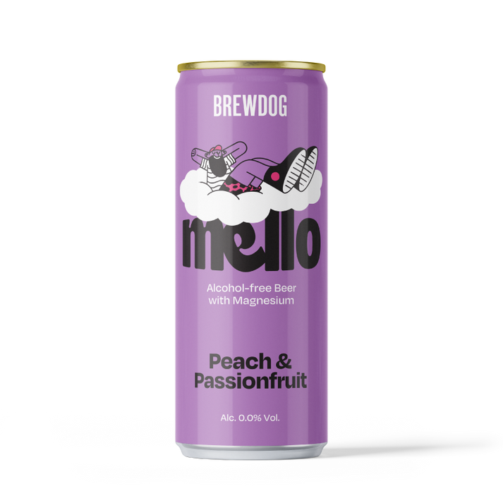 Mello Peach & Passionfruit | 0% Alcohol Free Beer | BrewDog UK
