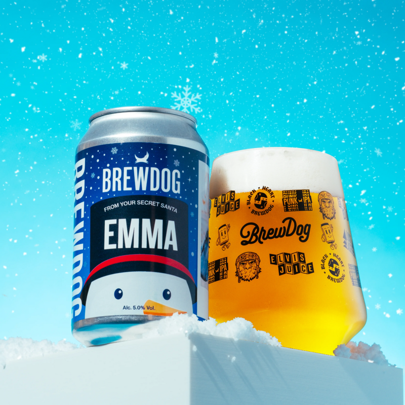 SECRET SANTA SNOWMAN | PERSONALISED CANS | BrewDog UK