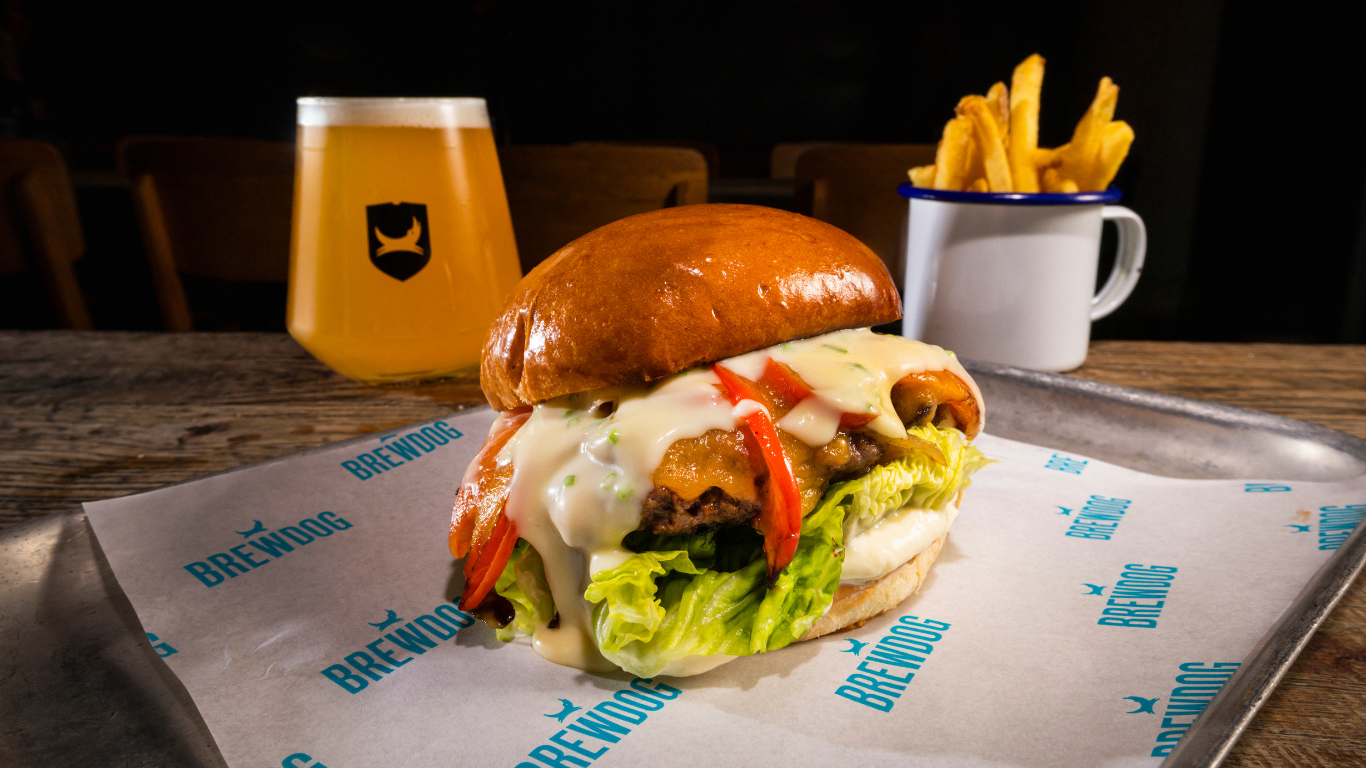 BrewDog Bars | Our Food Menus | Stacked & Smashed Burgers & Wings